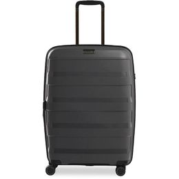 Stratic Hartschalen-Trolley »Straw + M, dark grey« 65 l 4 Rollen Reisekoffer Reisegepäck Aufgabegepäck TSA-Zahlenschloss dark grey
