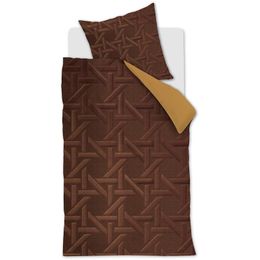 Beddinghouse Bettw&auml;sche &raquo;Parsons&laquo; 2 Stk. tlg. Gold Obermaterial: 100% Baumwolle B/L: 155 cm x 220 cm