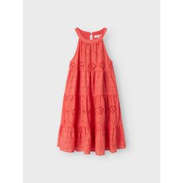 name it Sommerkleid »NKFHIN STRAP DRESS« spiced coral 158 - N-Gr N-Gr 158 Ämelloses Kleid von name it für Mädchen
