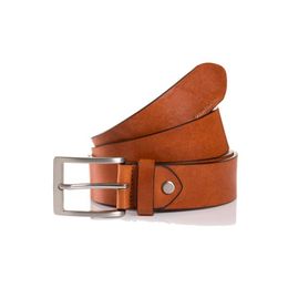 Tom Tailor Lederg&uuml;rtel &raquo;TTJADEN&laquo; 3, 5 cm breiter Herreng&uuml;rtel, ideal zu Jeans bis Gr. 120 light brown uni