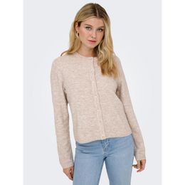 Only Strickjacke &raquo;ONLSIMONI L/S O-NECK CARDIGAN KNT NOOS&laquo; lockere Passform Pumice Stone Detail:MELANGE S S Cardigan von Only