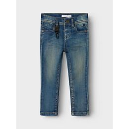 name it Slim-fit-Jeans »NMMTHEO DNMTHAYER 2689SWE KEY PANT NOOS« Dark Blue Denim 110 - N-Gr N-Gr 110 Slim-fit-Jeans mit schmalem Bein für eine...