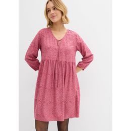 bonprix Tunika-Kleid aus flie&szlig;ender Vikose, lila, Viskose