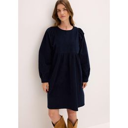 bonprix Cordkleid aus Baumwolle, blau, mit Baumwolle