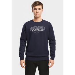 Jack & Jones JACK & JONES JUNIOR Sweatshirt &raquo;JJMAKOTO mit Print und pflegeleichtem Material&laquo;, bedruckt, modisch, regular fit, Sweatware, Rundhals Sky Captain...