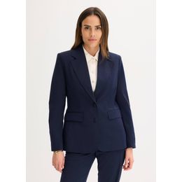 bonprix Blazer mit dekorativen Handstich Details, blau