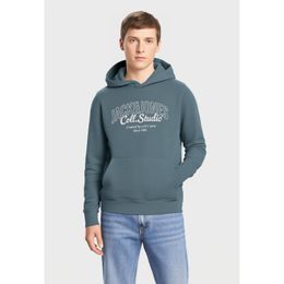 Jack & Jones JACK & JONES JUNIOR Kapuzensweatshirt &raquo;JJMAKOTO SWEAT HOOD JNR&laquo; Stormy Weather Print:Big Print 176 176 Sweater von Jack & Jones Junior