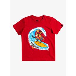 Quiksilver T-Shirt »Monkey Wave« Chili Pepper 7(121-126cm) 7(121-126cm) Stoff: Leichter Baumwolljersey