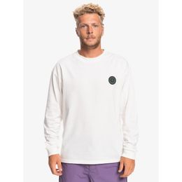 Quiksilver Funktionsshirt &raquo;Stribe&laquo; wei&szlig; XS XS Material: Mischgewebe aus recyceltem...