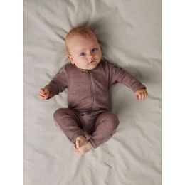 name it Schlafanzug »NBFWANG WOOL NEEDLE NIGHTSUIT SOLID NOOS« aus reiner Merinowolle Antler 86 86 Schlafanzug von name it für Babys