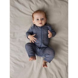 name it Schlafanzug »NBMWANG WOOL NEEDLE NIGHTSUIT SOLID NOOS« aus reiner Merinowolle Folkstone Gray 50 50 Schlafanzug von name it für Babys