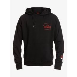 Quiksilver Kapuzensweatshirt &raquo;x Stranger Things Upside Down&laquo; schwarz M M Stoff: Baumwollstoff