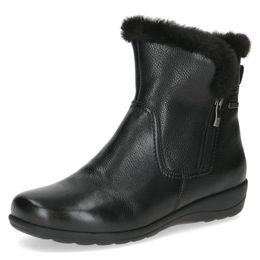 Caprice Winterboots, Winterstiefelette, Zierreißverschluss an der Außenseite, H-Weite schwarz 41 41 Robuster Winterboots mit Fellimitat am Schaftrand