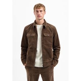 NO EXCESS Langarmhemd »Overshirt aus geripptem Cord« Taupe XXL - Normalgrößen Normalgrößen XXL Hochwertiges Material