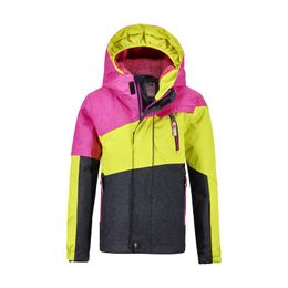Killtec Skijacke »Viewy MNS Ski JCKT B« neonpink 98/104 98/104 verschweißte Nähte, 100 % wasserdicht, 10.000 mm Wassersäule