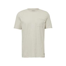 s.Oliver T-Shirt mit offenen Kanten offwhite M M Flammgarn-T-Shirt von s.Oliver