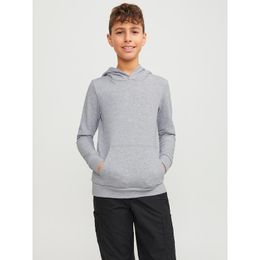 Jack & Jones JACK & JONES JUNIOR Kapuzensweatshirt &raquo;JJEBRADLEY SWEAT HOOD NOOS JNR&laquo; light grey melange 140 140 Hoodie von Jack & Jones Junior