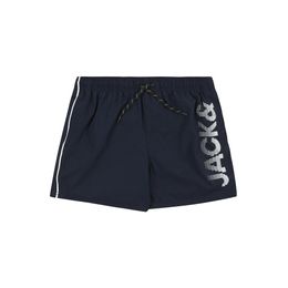 Jack & Jones Jack & Jones Junior Badeshorts 'JPSTMAUI' Jungen Größe 164 nachtblau / weiß
