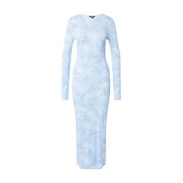 MONKI Kleid Damen Größe 36 blau / hellblau / grau / offwhite Winterkleid