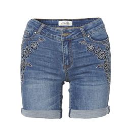 KOROSHI Shorts Damen Größe 32/33 navy / blue denim / hellblau / weiß