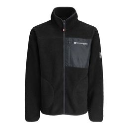 Jack & Jones JACK & JONES Fleecejacke 'JJALPES' Herren Größe M schwarz / weiß