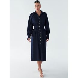 BWLDR Blusenkleid 'Lola' Damen Gr&ouml;&szlig;e 46 navy Winterkleid