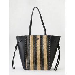 KOROSHI Shopper Damen Größe One Size ecru / schwarz