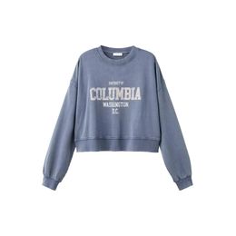 MANGO TEEN Sweatshirt 'Columbia' female Blue size S