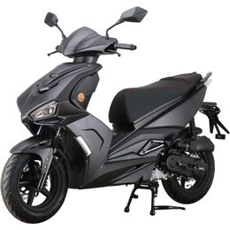 Motorroller Gt Union "Striker 45", schwarz (schwarz, schwarz), Motorroller, 45 km/h, Luftgekühlter Motor, B:71cm H:115cm L:181cm