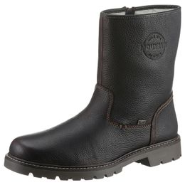 Winterstiefel Rieker, Herren, Gr. 42, braun (dunkelbraun), Leder, Schuhe, mit wasserabweisender RiekerTEX-Membran
