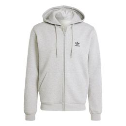 adidas originals Sweatjacke 'Trefoil Essentials' Herren Gr&ouml;&szlig;e XS graumeliert / schwarz
