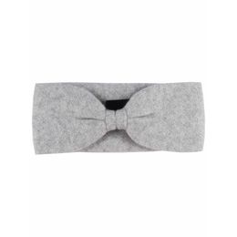 Stirnband Zwillingsherz ""Knoten"", Damen, hellgrau, Strick, Kaschmir, Mützen, Cashmere, Feinstrick