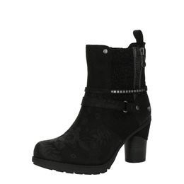 Mustang Stiefelette Damen Größe 37 schwarz / silber Winterschuhe