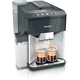 Siemens Kaffeevollautomat TQ513D01 EQ.500 integral, für Bohnen, 1500 W, bis 1,9 l/270 g, Milchaufschäumer, inkl. Zubehör, silber-schwarz