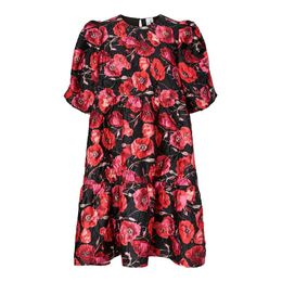 Y.A.S YAS Kleid 'YASPOPPINA' Damen Gr&ouml;&szlig;e 42 hellpink / rot / schwarz Winterkleid