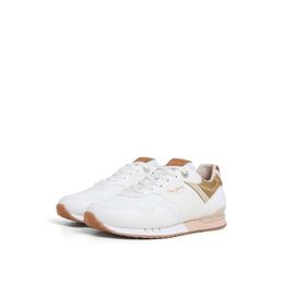 Pepe Jeans Sneaker Damen Größe 41 gold / pink / weiß