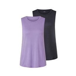 Tchibo - 2 Sport-Tops - Damen - Gr. XS - anthrazit