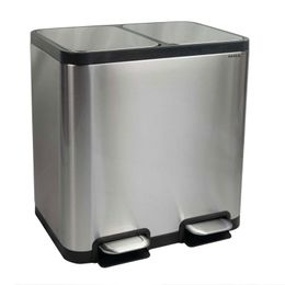 Maul Tret-Abfalleimer Maulcycle 40 l Edelstahl 37.8 x 46 x 49.2 cm silber