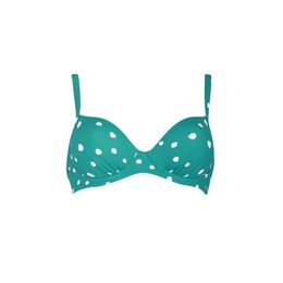 Vivid Bikini-Top Damen Größe 80 türkis / naturweiß