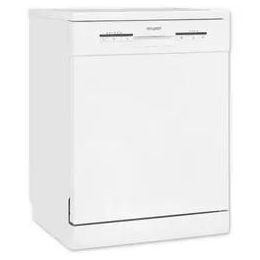 Exquisit Standgeschirrspüler "GSP9112-030E weiss", Energieeffizienz: E (A-G), weiß, B:59,8cm H:84,5cm T:60cm, Geschirrspüler