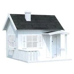 Spielhaus Palmako "Otto 3,6 m2", beige (natur, weiß), Spielhäuser, KinderB:267cm H:219cm T:272cm, Holzwerkstoff, mit Terrasse, B:267cm H:219cm T:272cm