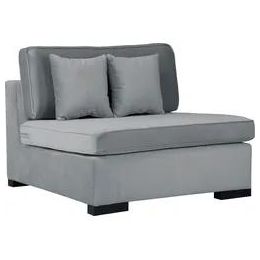 Sofa-Mittelelement Home Affaire "Skara", grau, B:90cm H:86cm T:100cm, Polsterelemente, Modul zum eigenen Zusammenstellen, in vielen Bezugsqualitäten
