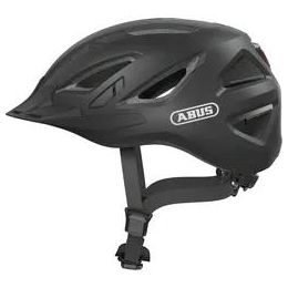 Fahrradhelm Abus "URBAN-I 3.0" Gr. L, schwarz (velvet schwarz), Helme, L Kopfumfang: 56cm - 61cm