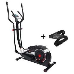 Crosstrainer-Ergometer Christopeit Sport "AX 8000 inkl. Pulsgurt", rot (schwarz, rot, silberfarben), CrosstrainerB:60cm H:163cm L:120cm, Schwungmasse ca. 8 kg, 24 Widerstandsstufen, B:60cm H:163cm L:120cm