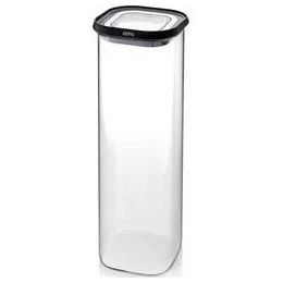 Vorratsdose Gefu "PANTRY", schwarz (schwarz, transparent), B:11cm H:32,5cm, Lebensmittelaufbewahrungsbehälter, edel, elegant und praktisch