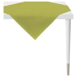 Mitteldecke Apelt "3900 Uni / OUTDOOR, Sommerdeko, Sommer", grün (hellgrün), B:85cm L:85cm, Polyacryl, Tischdecken, mit Fleckschutz