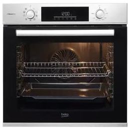 Beko Einbaubackofen "BBIS12301XE", Energieeffizienz: A+ (A+++-D), grau (silberfarben), B:59,4cm H:59,5cm T:56,7cm, Backöfen, Dampf für knusprige Kruste & fluffiges Inneres dank SteamAdd