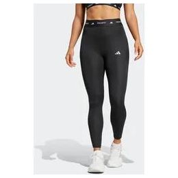 Trainingstights Adidas PERFORMANCE "TF 7/8 L", Damen, Gr. L, N-Gr, schwarz, Obermaterial: 73% Polyester, 27% Elasthan, 7/8-Länge, Hosen