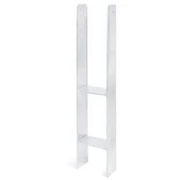 GAH Alberts H-Pfostenanker ALBERTS, silber (silberfarben), B:9,1cm, Stahl, Bodenanker, Materialstärke 5 mm, lichte Breite 91 mm, Höhe 600 mm