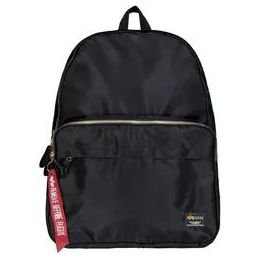 Rucksack Alpha Industries "Crew Backpack", Gr. onesize, schwarz, Obermaterial 1: 100% Nylon, Obermaterial 2: 100% Polyester, Futter: 100% Nylon, Rucksäcke